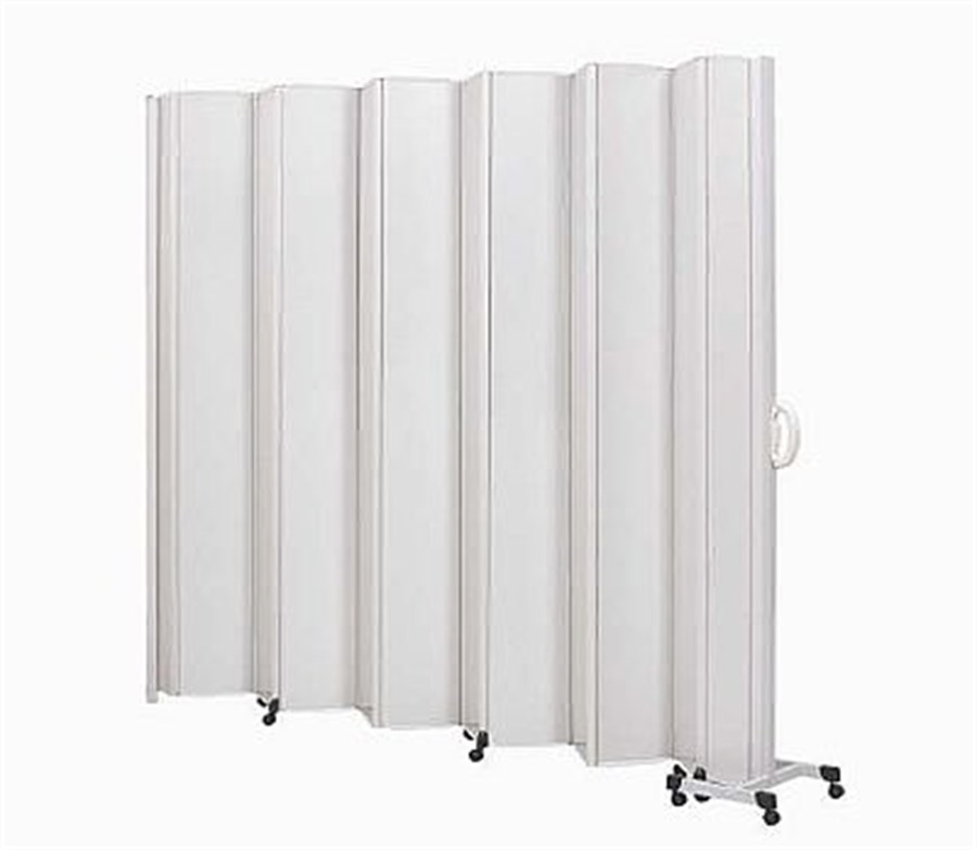 Móveis: Biombo Sanfonado Em Pvc Com 1 Lado Fixo - 1.360 X 1.850 Metros